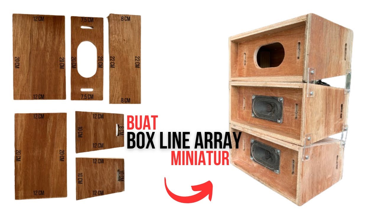 Membuat Box line array miniatur + Skema ! - YouTube