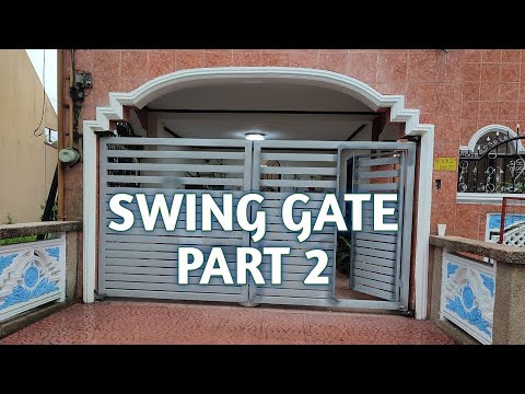 PART 2 How to make your own DIY swing gate by joynel - YouTube