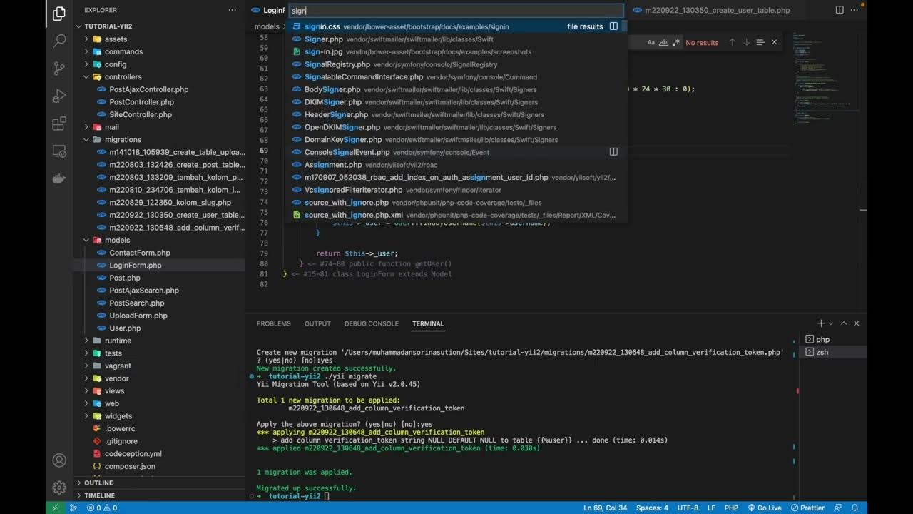 18. Tutorial Yii2 - Authentication (Login) - YouTube