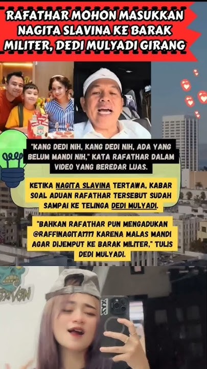 Rafathar Mohon Masukkan Nagita Slavina Ke Barak Militer, Dedi Mulyadi Girang #rafatar # ...