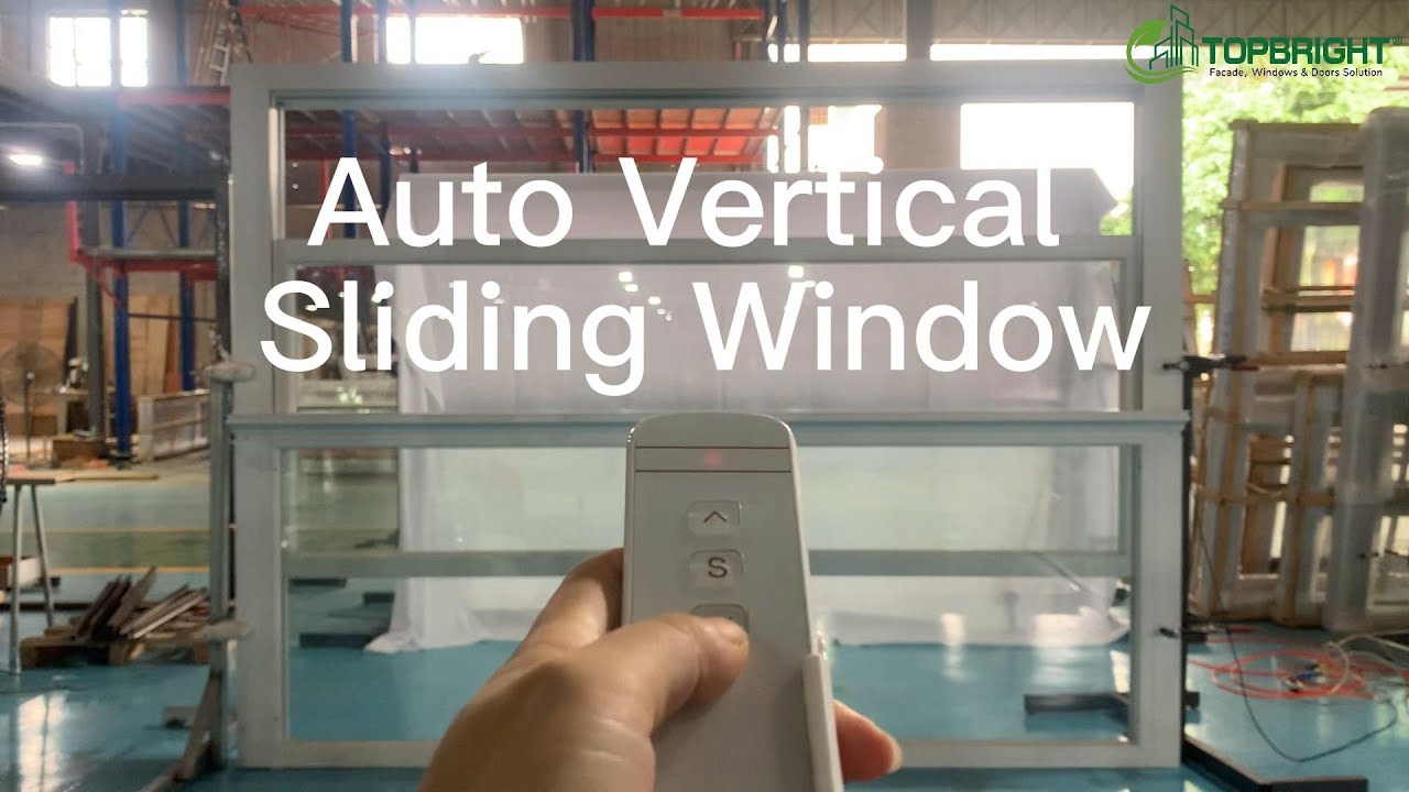 Automatic Vertical Sliding Window Topbright - YouTube