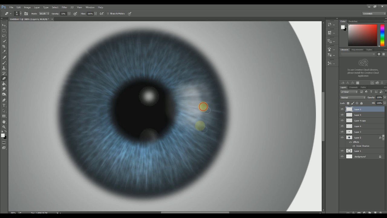 Photoshop CC : How to Make a Eye Ball for Beginners - YouTube