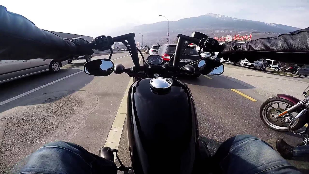 Harley Davidson 48 gopro on chest - YouTube