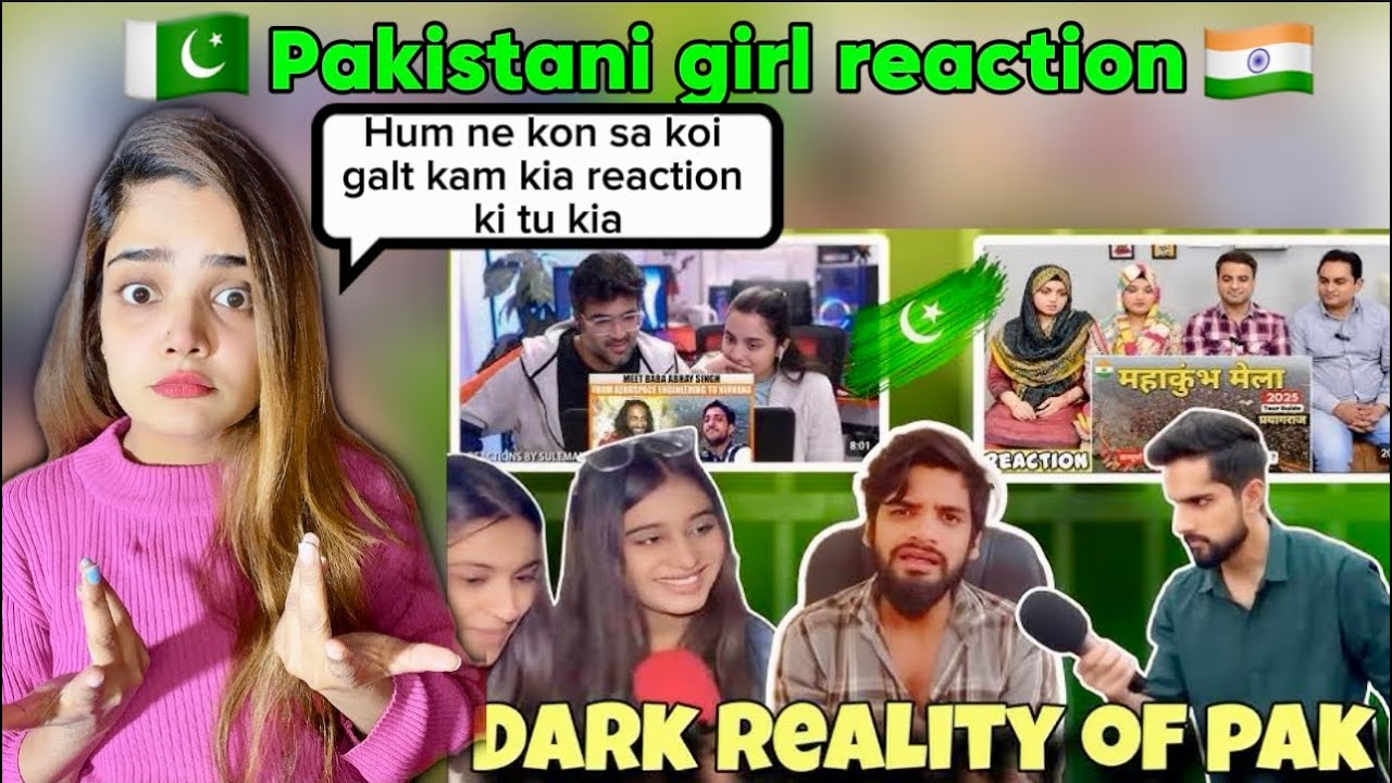 Reality of Pakistani reaction channel | pal girl reaction @Babaji2.0 ...