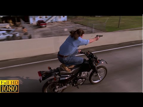 Jean Claude Van Damme blows up a gang of thugs with a motorcycle [HD 1080] (Scene from Hard Target)