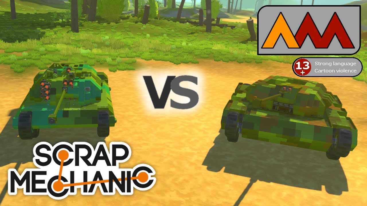 Just keep firing... | Scrap Mechanic Tank Battles - YouTube