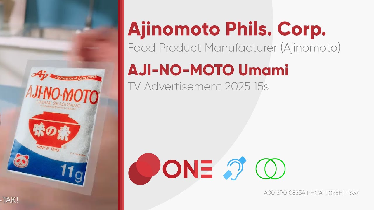 AJI-NO-MOTO Umami Seasoning TV Ad 2025 15s (Philippines) [BCC/ST] - YouTube