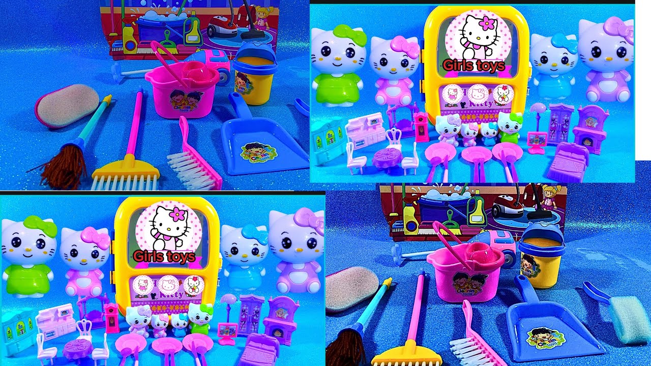 11 minutes Satisfying with Unboxing. Cleaning 🧽 |ASMR| Hello Kitty ...