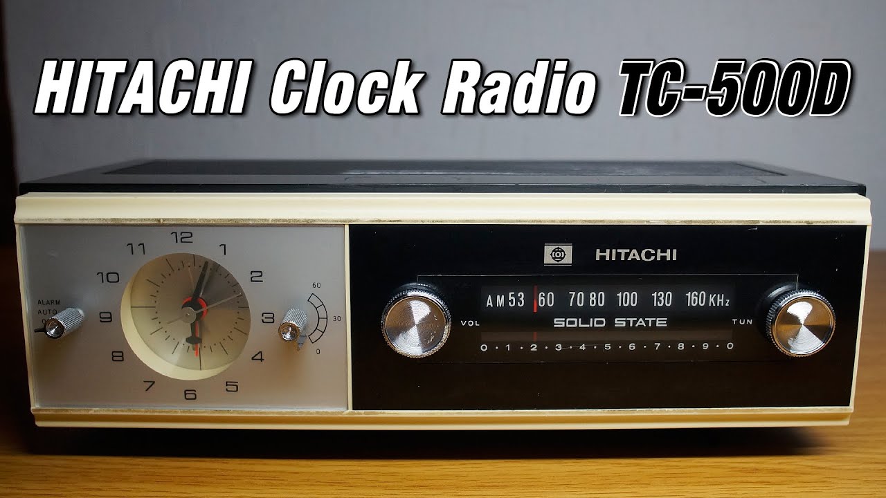 1967 히다치 시계라디오(Hitachi TC-500D repair) - YouTube