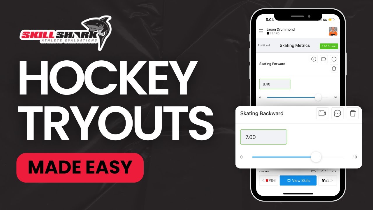Making Hockey Tryouts Easier With SkillShark - YouTube