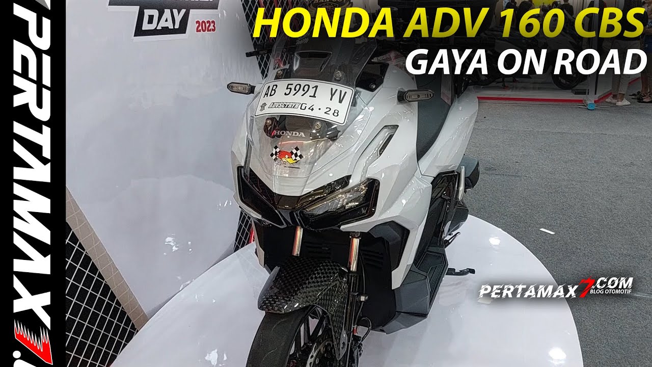 Modifikasi Honda ADV 160 Putih CBS Nonaktif 🏍 Box Givi E43 Back Rest # ...