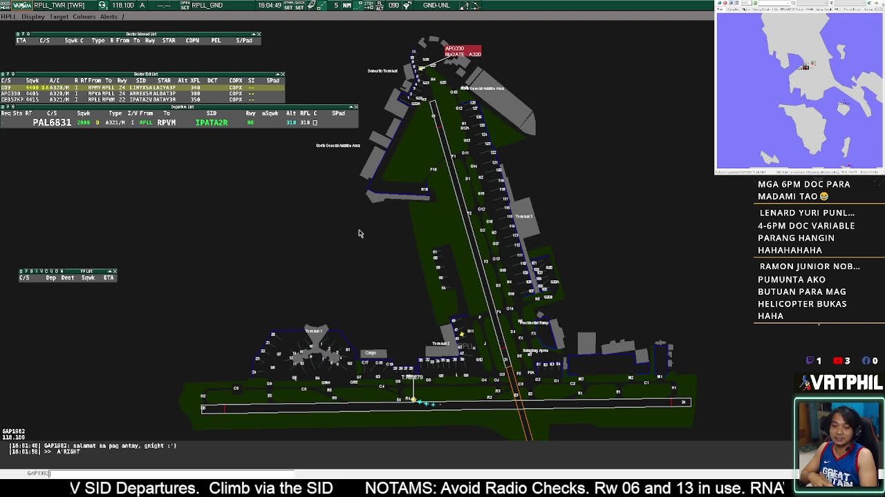 VATSIM + Euroscope | RPLL Tower - YouTube