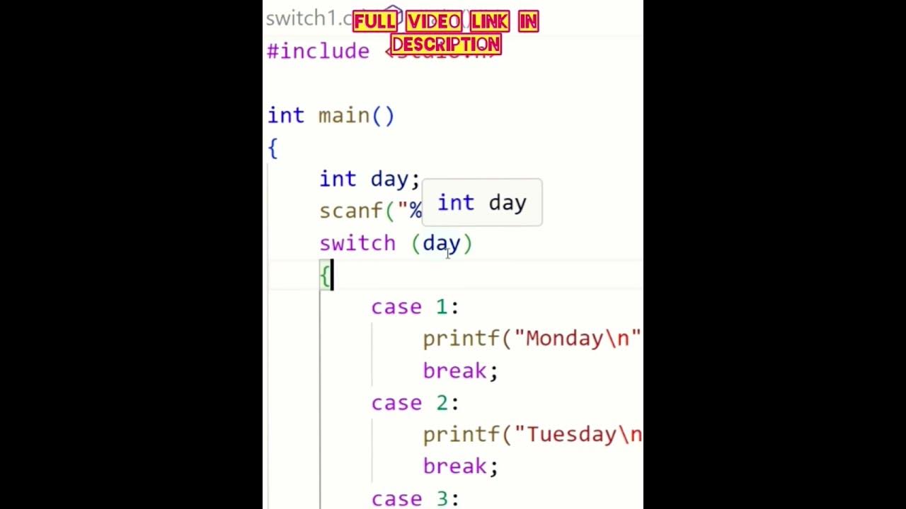 If-Else vs. Switch in C Programming: Pros and Cons - Part 2 - YouTube