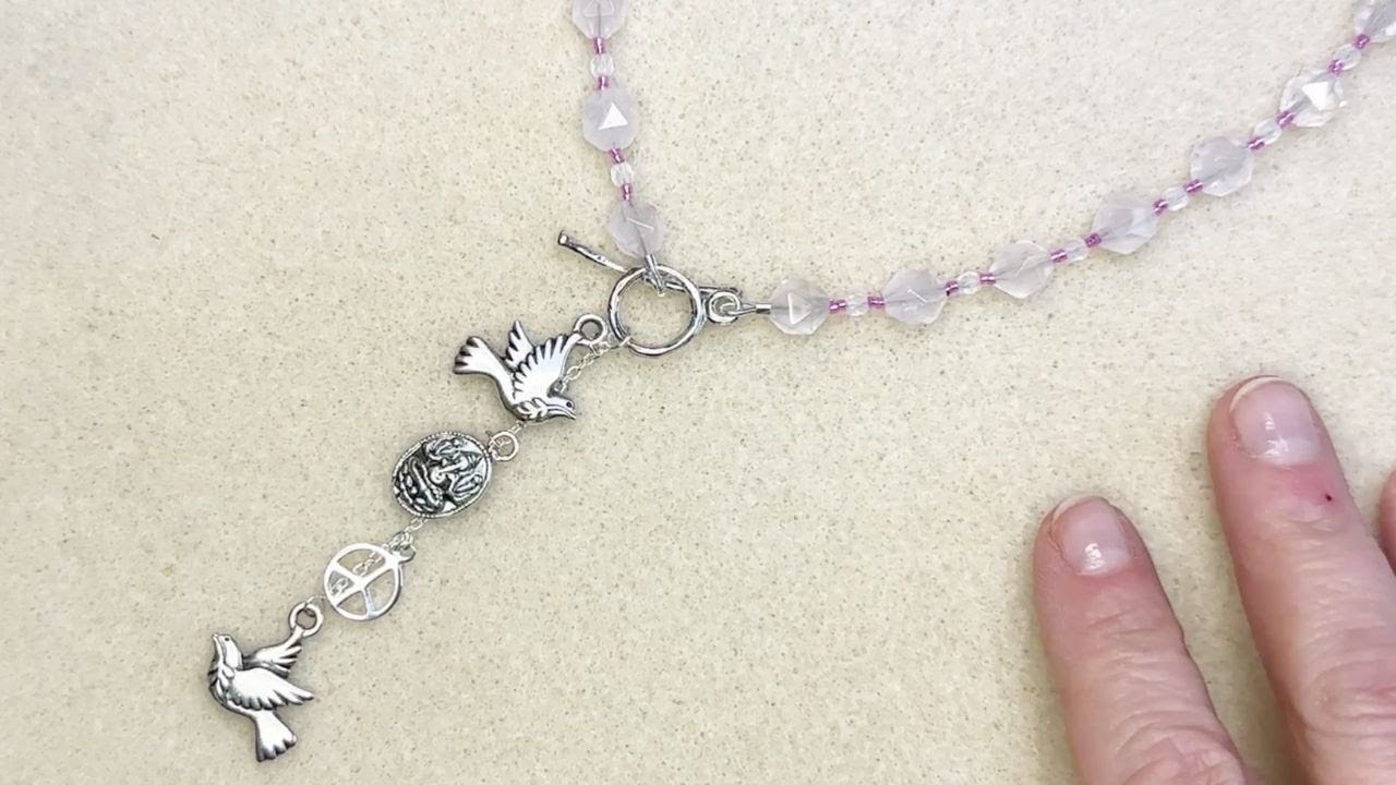 How to Make the Peace & Protection Necklace by Deb Floros - YouTube