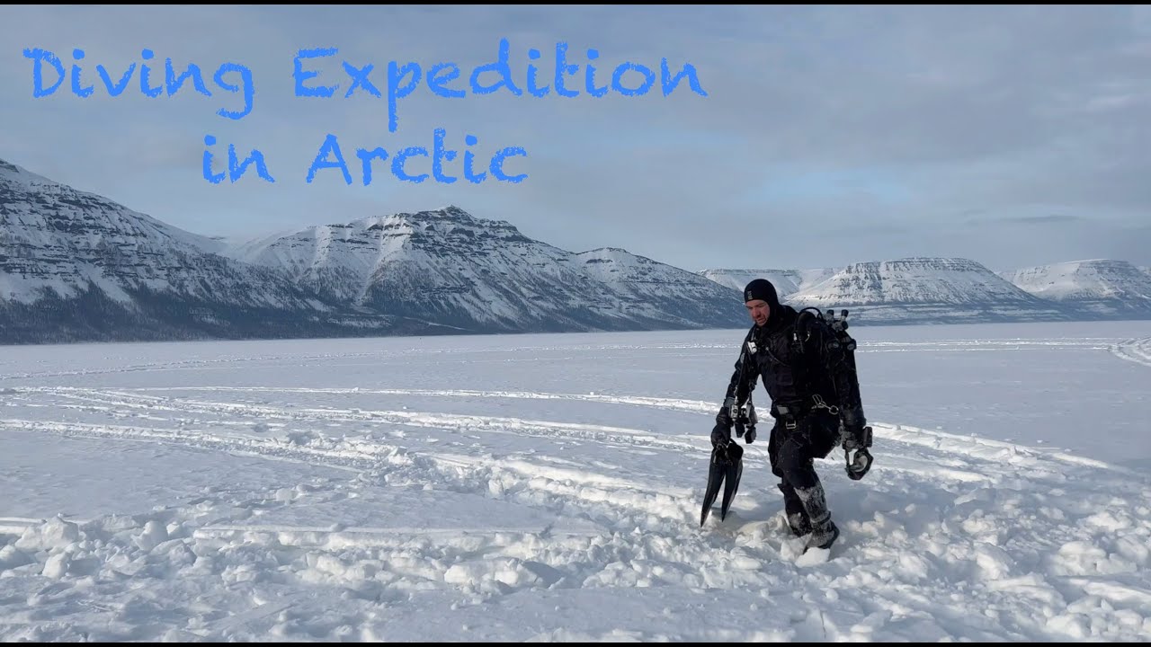 Diving expedition to Lake Lama, Plateau Putorana. Ice Diving. Diving in ...