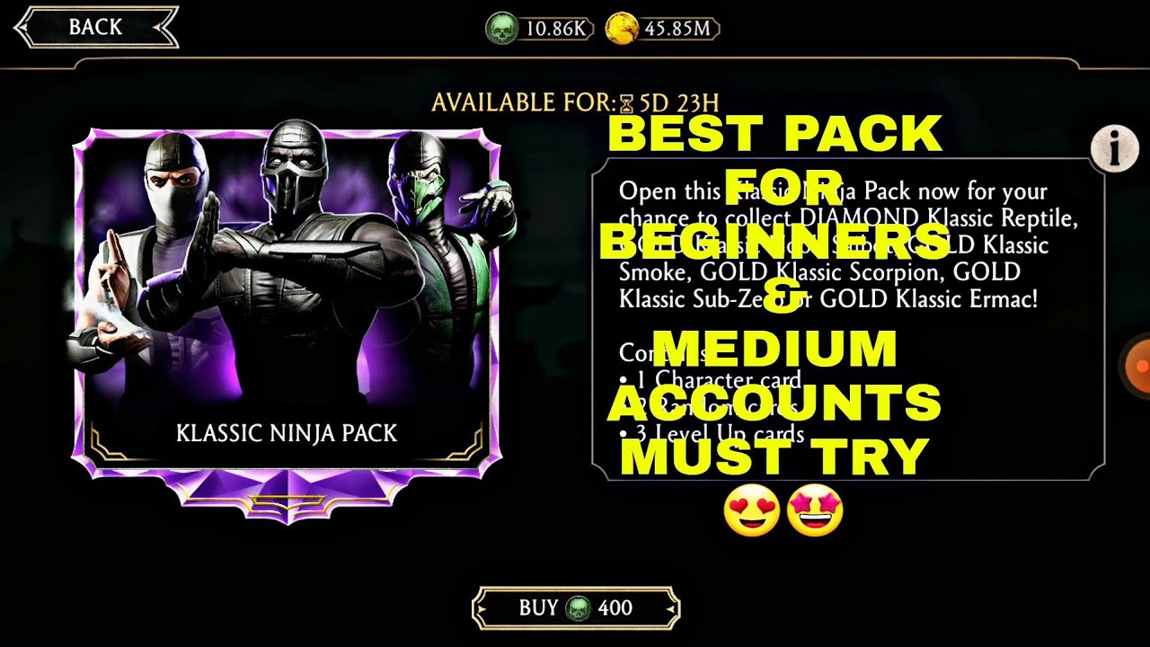 Lets Try Klassic Ninja Pack Opening Mortal Kombat Mobile And Reviews🤔