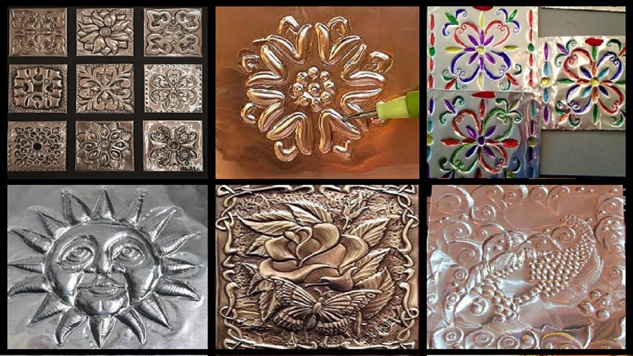 14+ Wonderful Metal Embossing Art and Craft Ideas. - YouTube