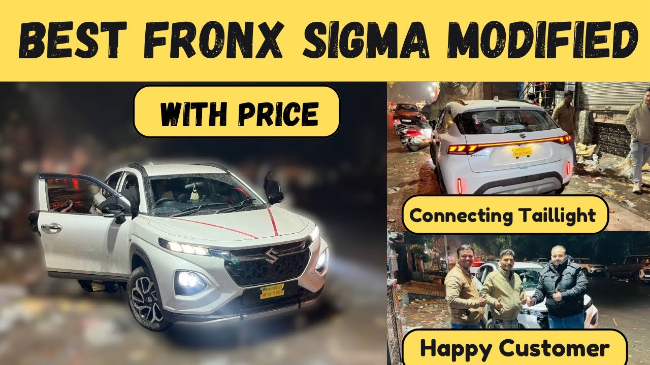 Maruti Fronx Sigma To Alpha Modified with Price | Fronx Sigma Genuine ...