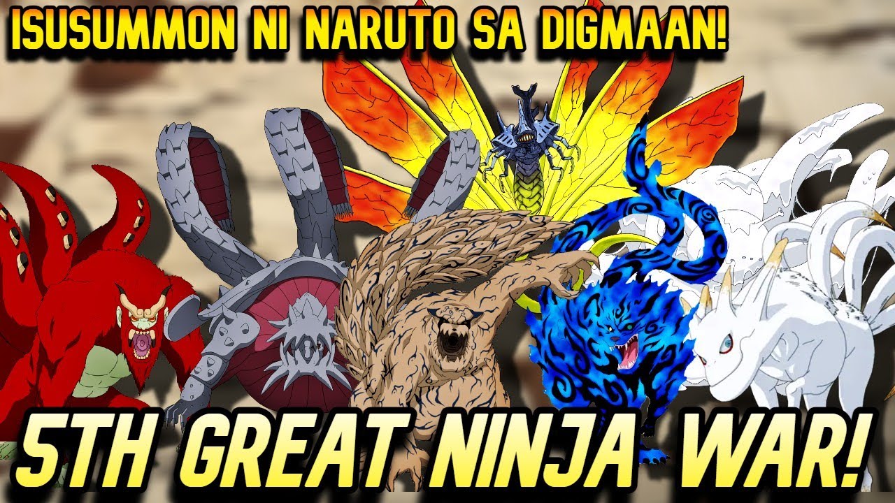 MGA TAILED BEAST GAGAMITIN NI NARUTO VS TEN TAILS ARMY SA 5TH GREAT ...