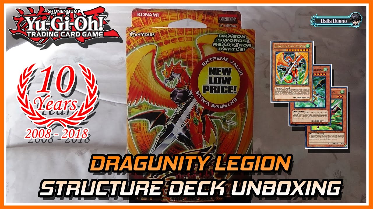 APERTURA/UNBOXING DE YU-GI-OH! DRAGUNITY LEGION STRUCTURE DECK ...