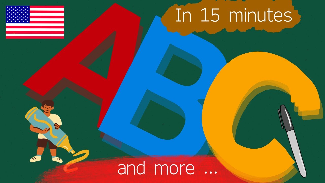 learn English alphabets A to Z in 15 minutes - YouTube
