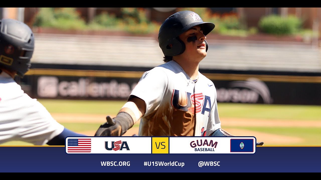 Highlights πΊπΈ Usa V Guam π¬πΊ Wbsc U 15 Baseball World Cup Opening