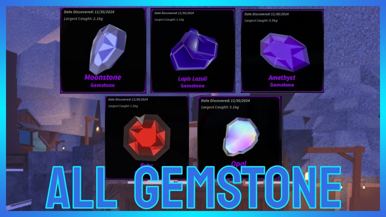 How to get ALL GEMSTONE in FISCH || Roblox - YouTube