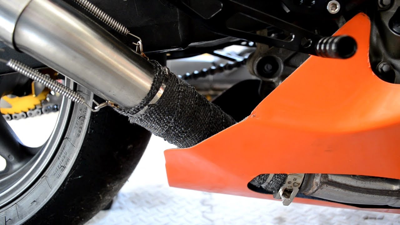 Project CBR Vlog - Installing exhaust wrap - YouTube