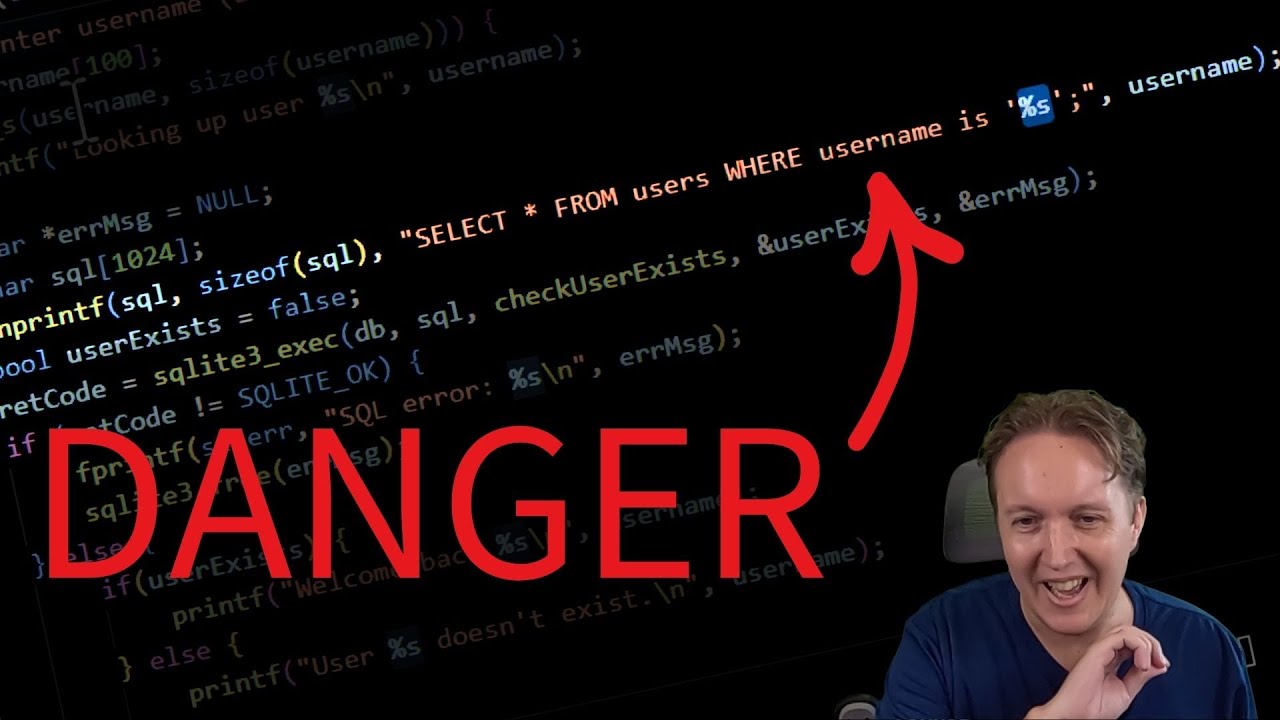 Stop SQLite Injection Attacks in Their Tracks (SQLite C Tutorial) - YouTube