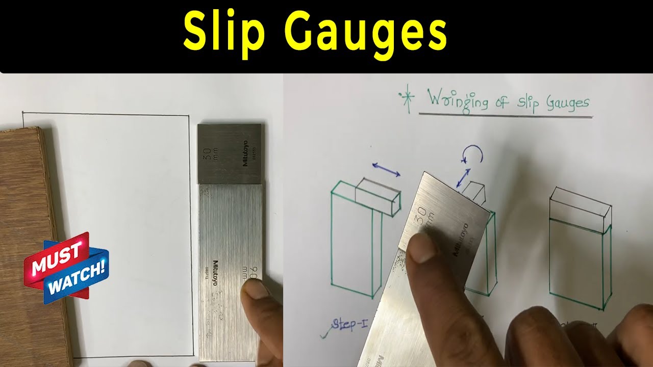 Slip Gauges Explanation With Actual Measurement Examples II Metrology Slip Gauges Explanation With Actual Measurement Examples II Metrology