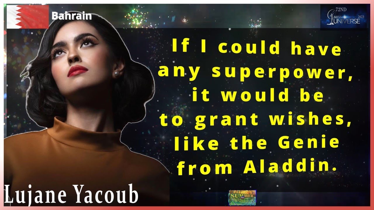 Miss Universe 2023 | Bahrain | Lujane Yacoub - YouTube
