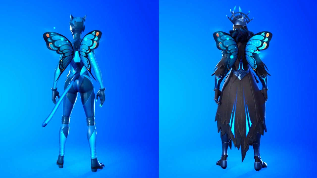 FORTNITE - FLUTTER WINGS BACK BLING COMBOS - YouTube