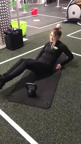 Exercise Library - KB Knee Crunch - YouTube