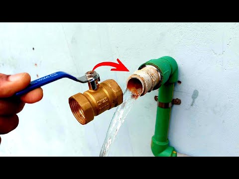 some plumbers still don't know ! trick to connect metal water lock ...