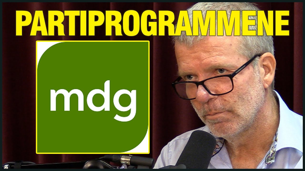 MDG - Miljøpartiet De Grønne - Jon Hustad Tar For Seg Partiprogrammene ...