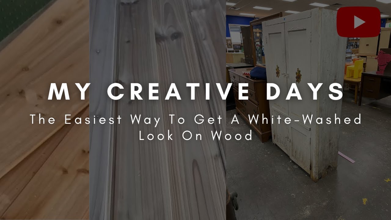 The Easiest Way To Get A White-Washed Look On Wood - YouTube