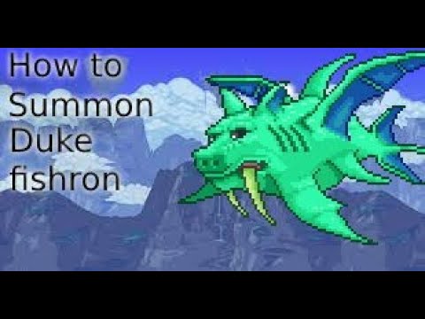 How to summon the Duke Fishron in terraria 1.4 2022 - YouTube