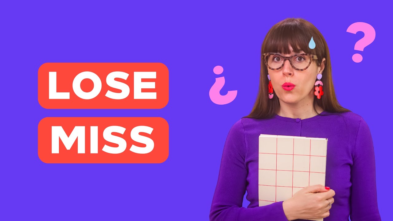 La diferencia entre LOSE y MISS en inglés - YouTube
