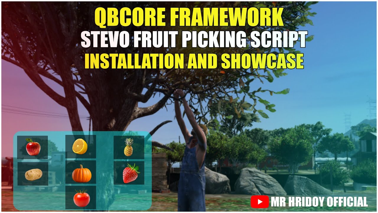 [QB/ESX] Fruit Picking Job Script | Free FiveM Script | Installation & Showcase - YouTube