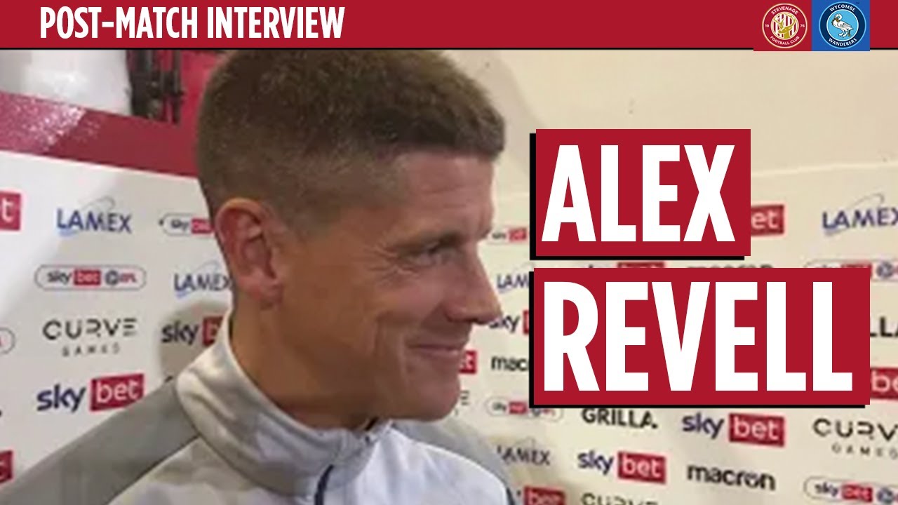 Alex Revell's reaction | Stevenage 0-1 Wycombe Wanderers | EFL Trophy ...