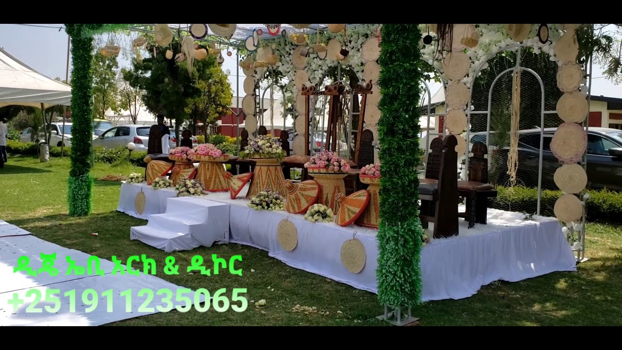 best cultural Decor in Ethiopia DJ AB Arch & Decor - YouTube