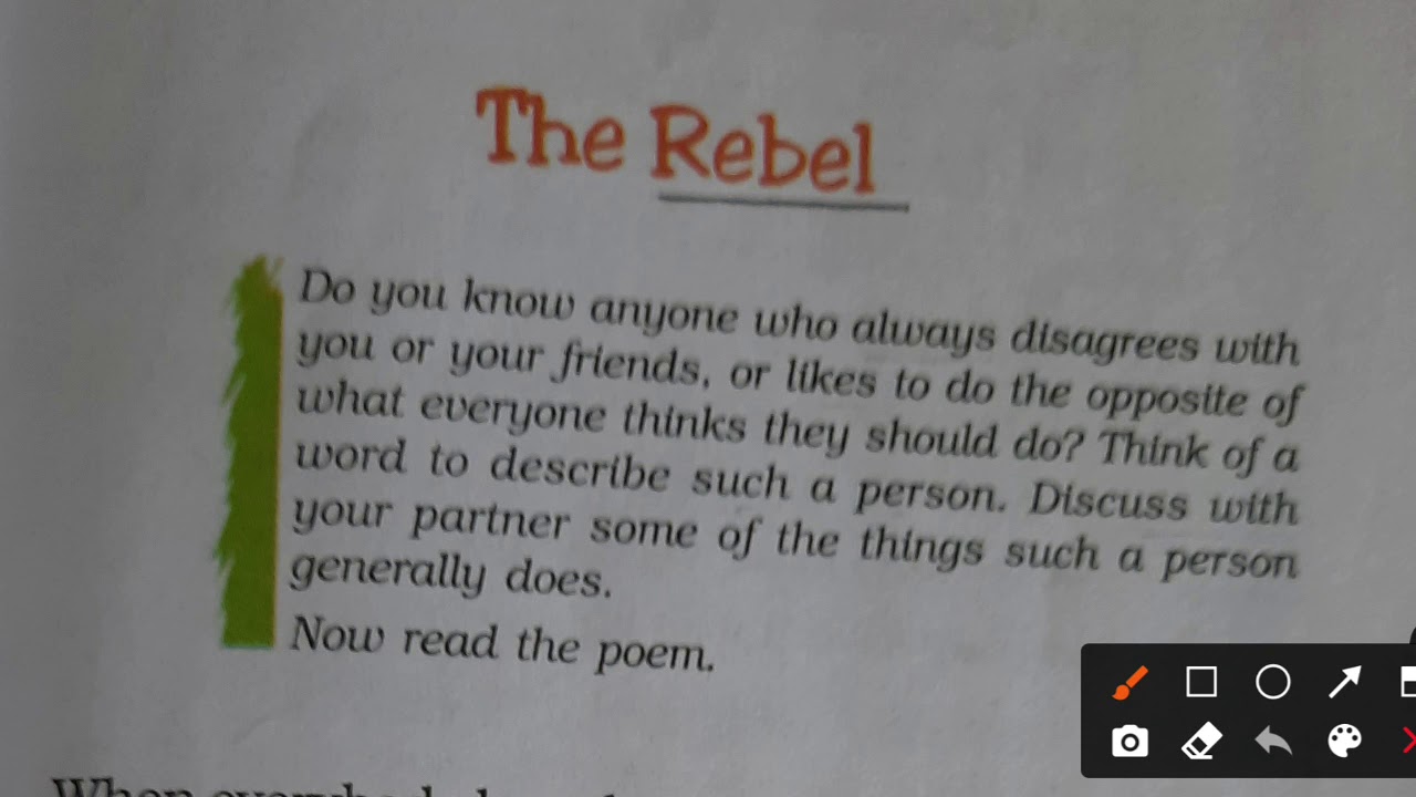 Poem 2 Rebel Class 7th YouTube poem-2-rebel-class-7th-youtube