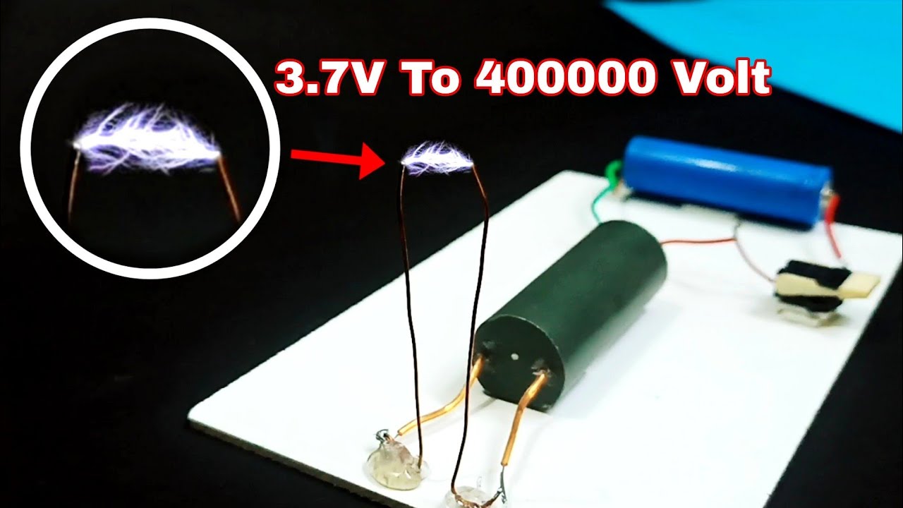 Make 3.7v to 400000v high voltage generator| High voltage generator ...