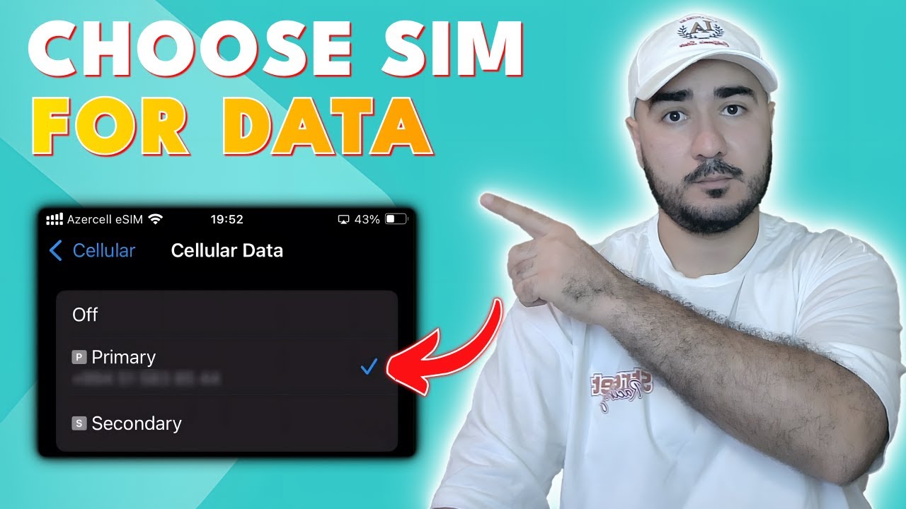 How to Choose SIM Card for Data Usage on iPhone | Quick Guide - YouTube