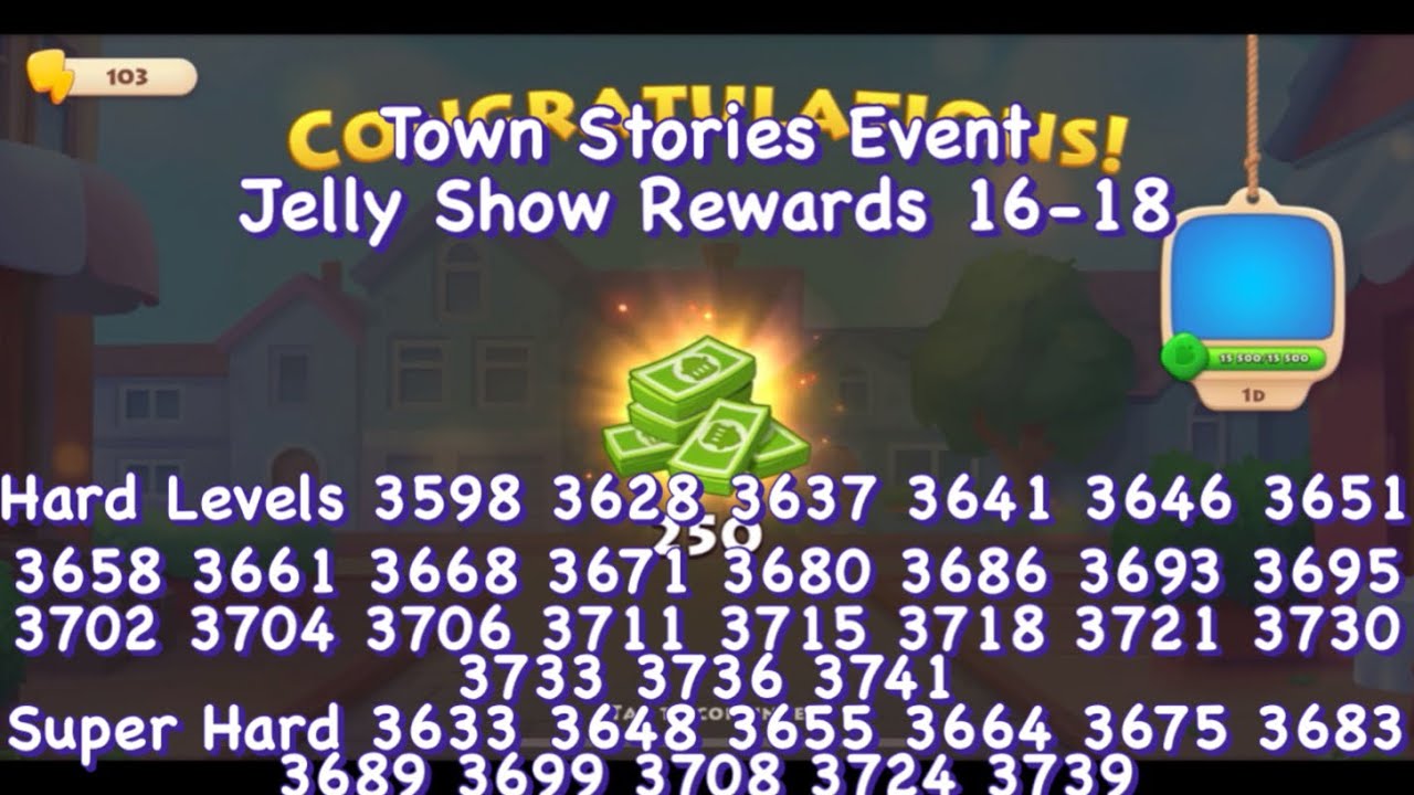 Township : Town Stories | Jelly Show Rewards | Hard & Super Hard Levels ...