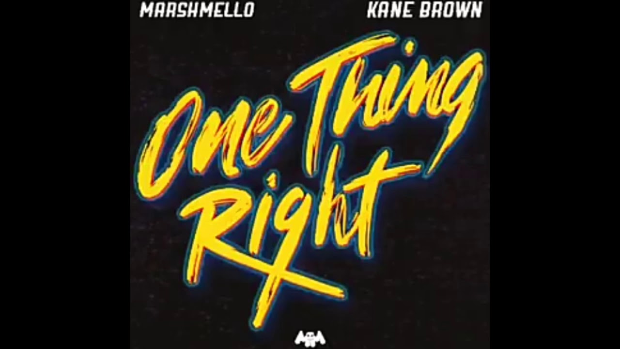 Marshmello - One Thing Right ft. Kane Brown (Preview) - YouTube