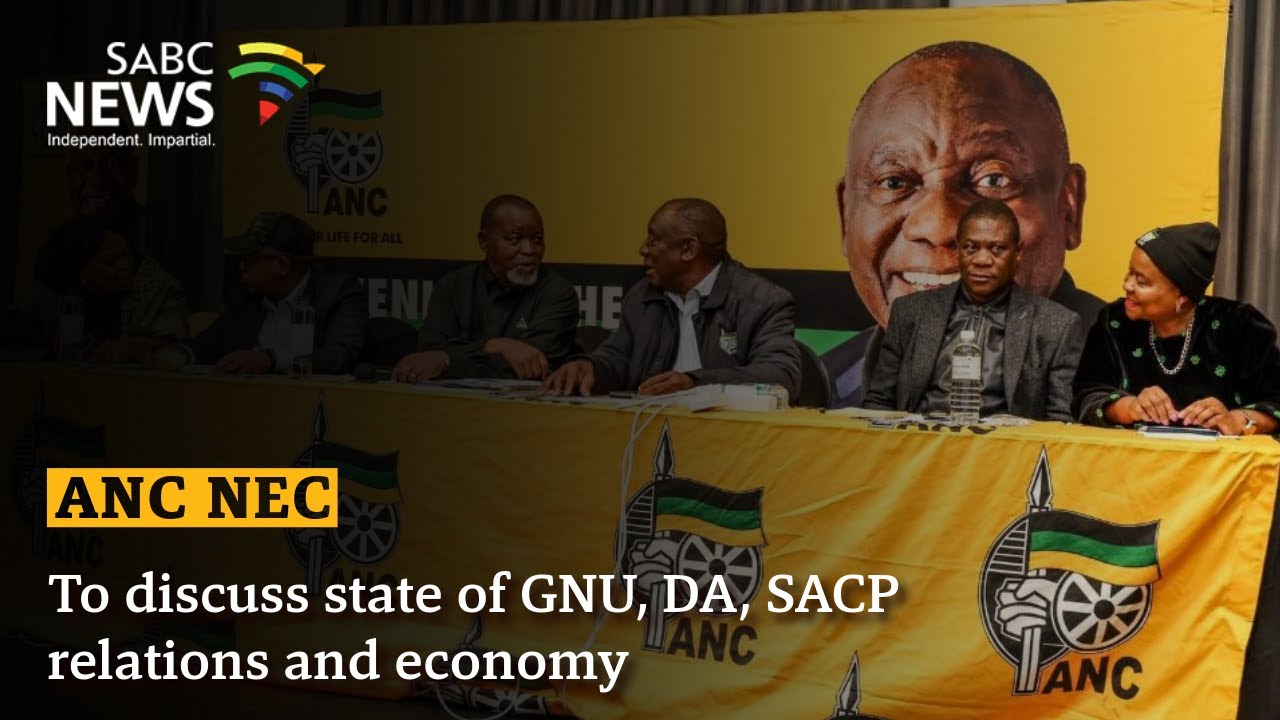 ANC NEC | To discuss state of GNU, DA, SACP relations and economy - YouTube