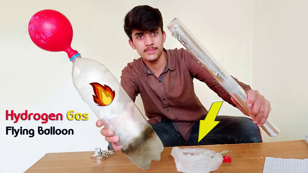 How to make Hydrogen Gas at Home | Make To Flying Balloon - YouTube