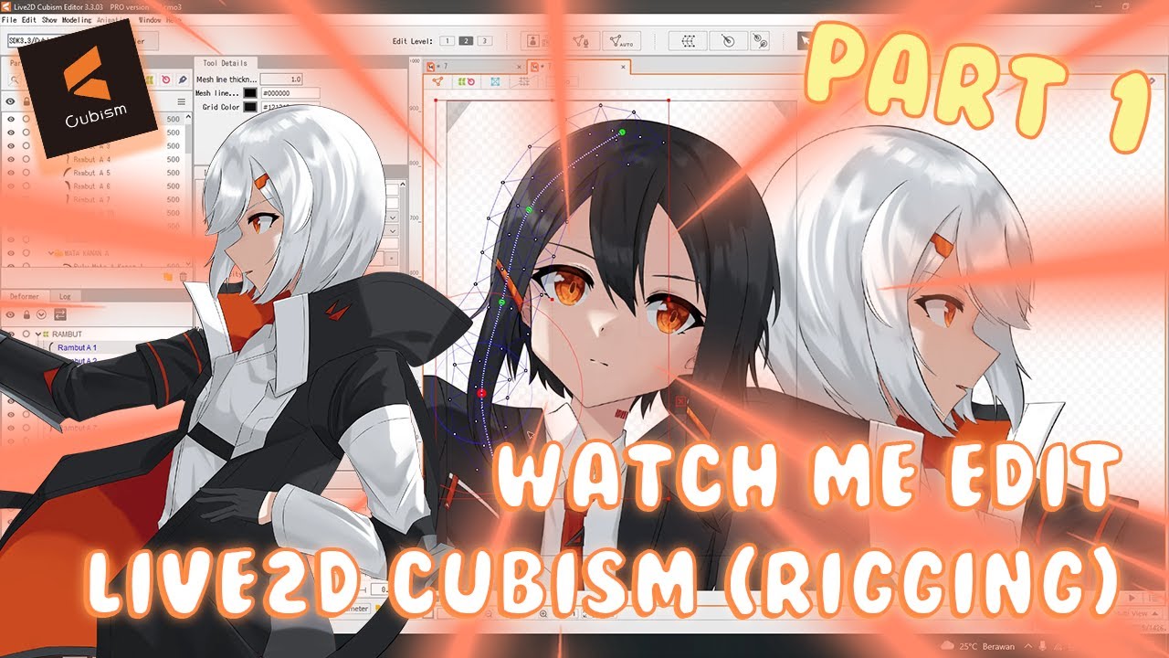 WATCH ME EDIT (RIGGING) - LIVE2D CUBISM - YouTube