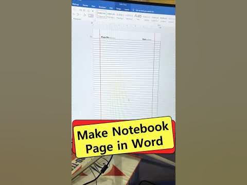 .📄How to make Notebook Paper in MS-Word #shorts #msword #word #wordtricks - YouTube